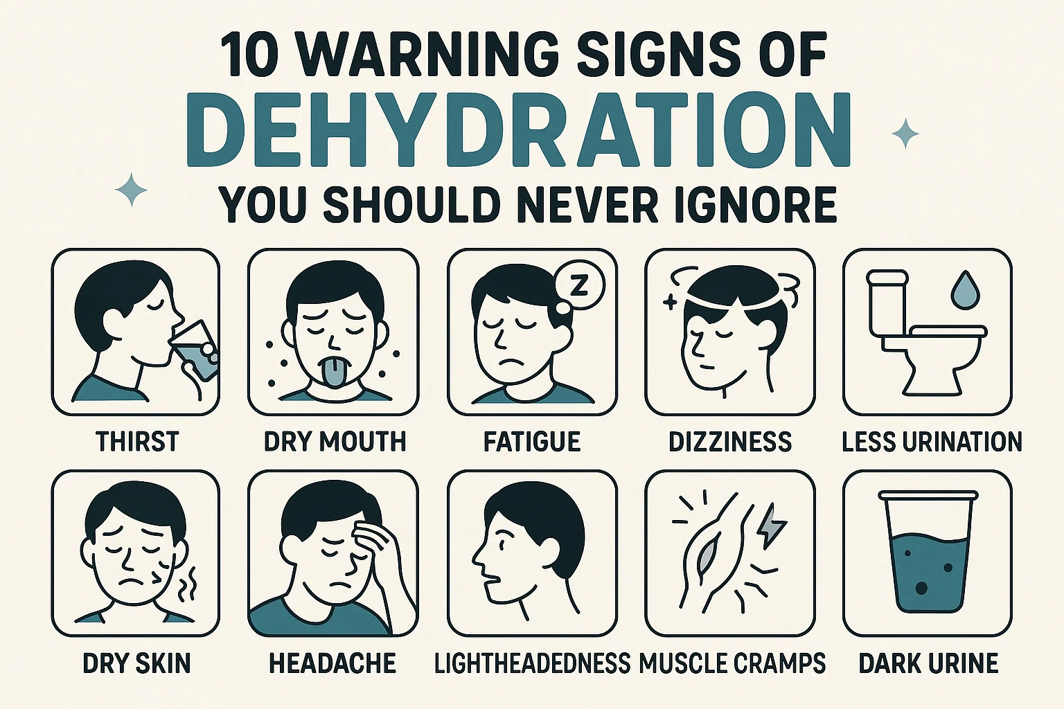 10 Warning Signs of Dehydration You Should Never Ignore